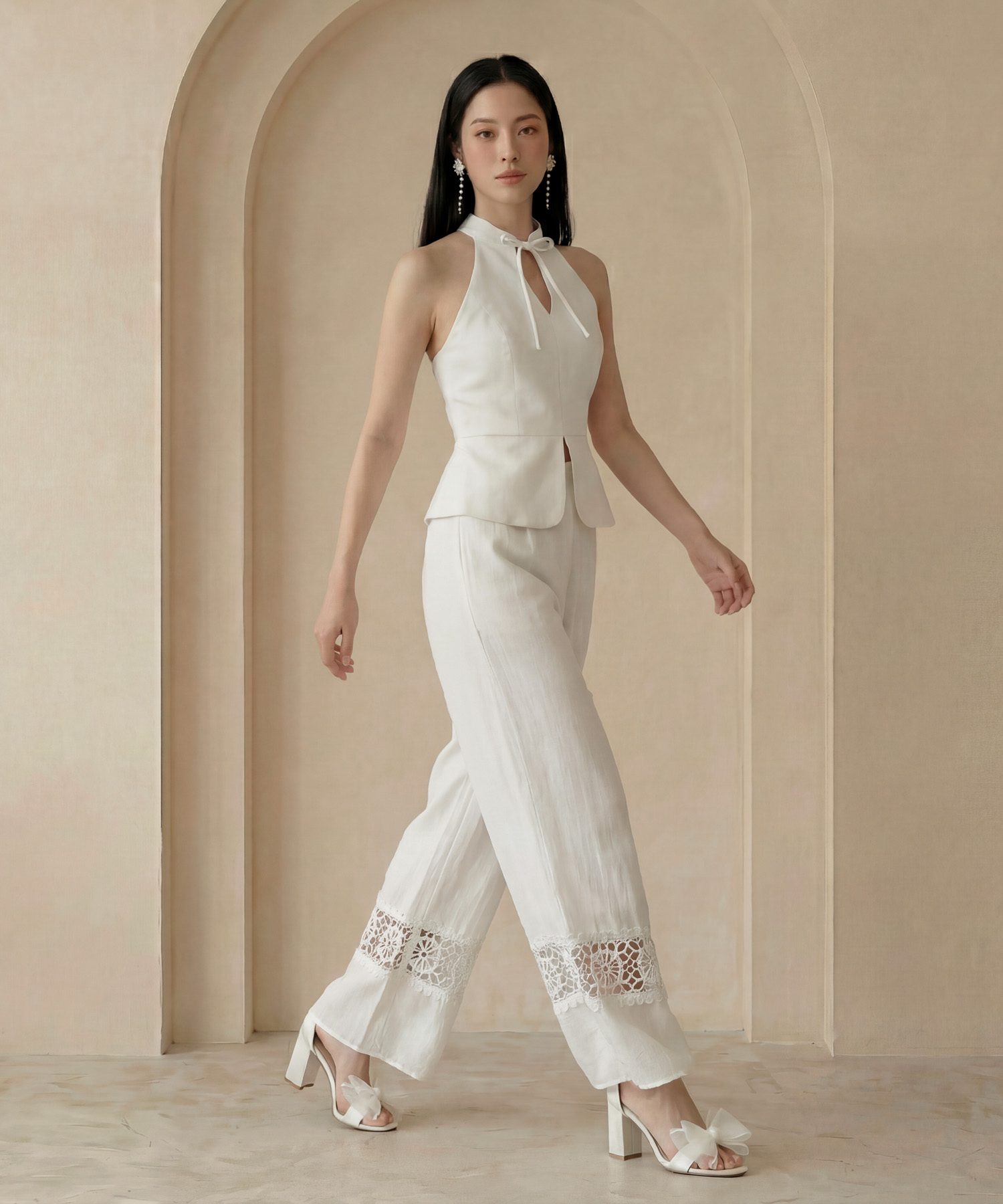 [HVVCNY2026] Tatou Crochet Pants - White | hervelvetvase (hvv.)